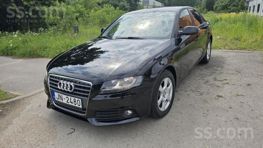 Black Audi A4 2010 in Riga, with an engine capacity of 2.00 L and mileage of 357 thousand km for 5800 €, photo 1 on AUTOMOTO.COM.LV