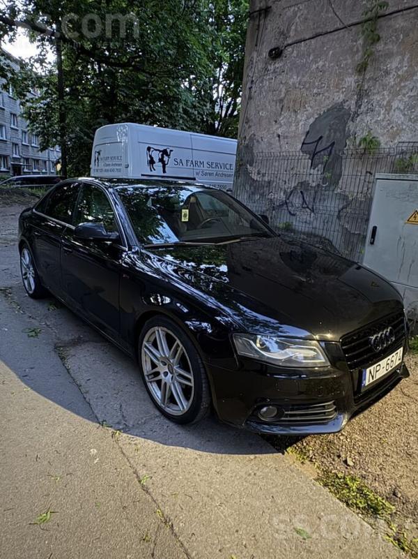 Melns Audi A4 2010 Rīga, ar dzinēja tilpumu 2.00 L un nobraukumu 273 tūkst. km par 5350 €, foto 1 vietnē AUTOMOTO.COM.LV