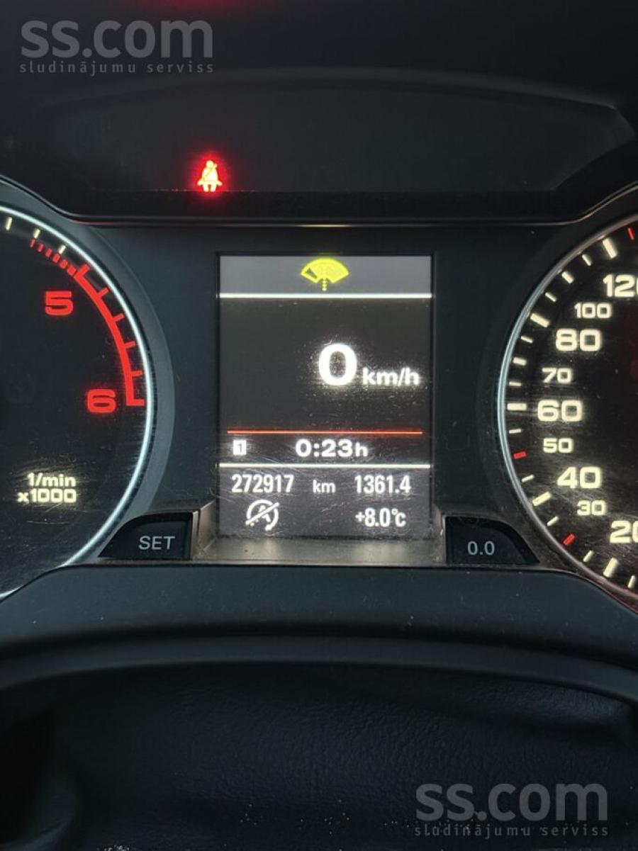 Black Audi A4 2010 in Riga, with an engine capacity of 2.00 L and mileage of 273 thousand km for 5350 €, photo 6 on AUTOMOTO.COM.LV
