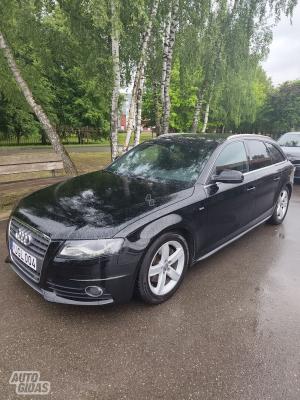 Melns Audi A4 2010 Kauņa, ar dzinēja tilpumu 2.00 L un nobraukumu 330 tūkst. km par 5300 €, foto  vietnē AUTOMOTO.COM.LV