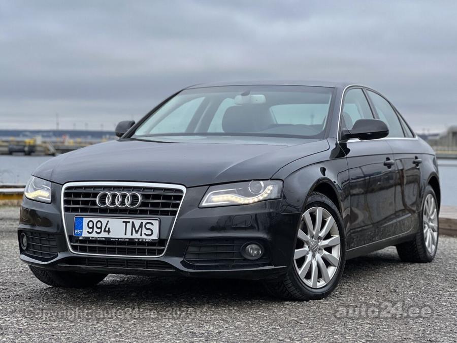 Black Audi A4 2011 in Tallinn, with an engine capacity of 1.80 L and mileage of 159 thousand km for 6495 €, photo 1 on AUTOMOTO.COM.LV