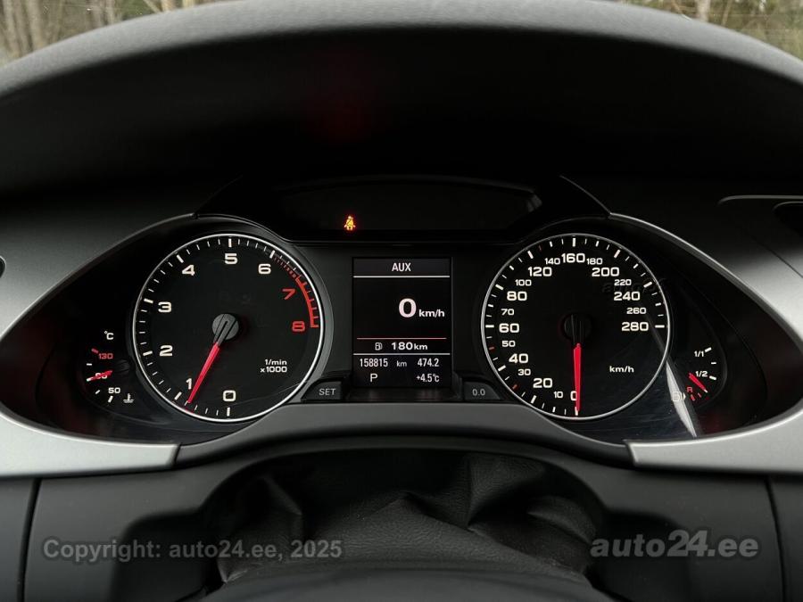 Black Audi A4 2011 in Tallinn, with an engine capacity of 1.80 L and mileage of 159 thousand km for 6495 €, photo 20 on AUTOMOTO.COM.LV