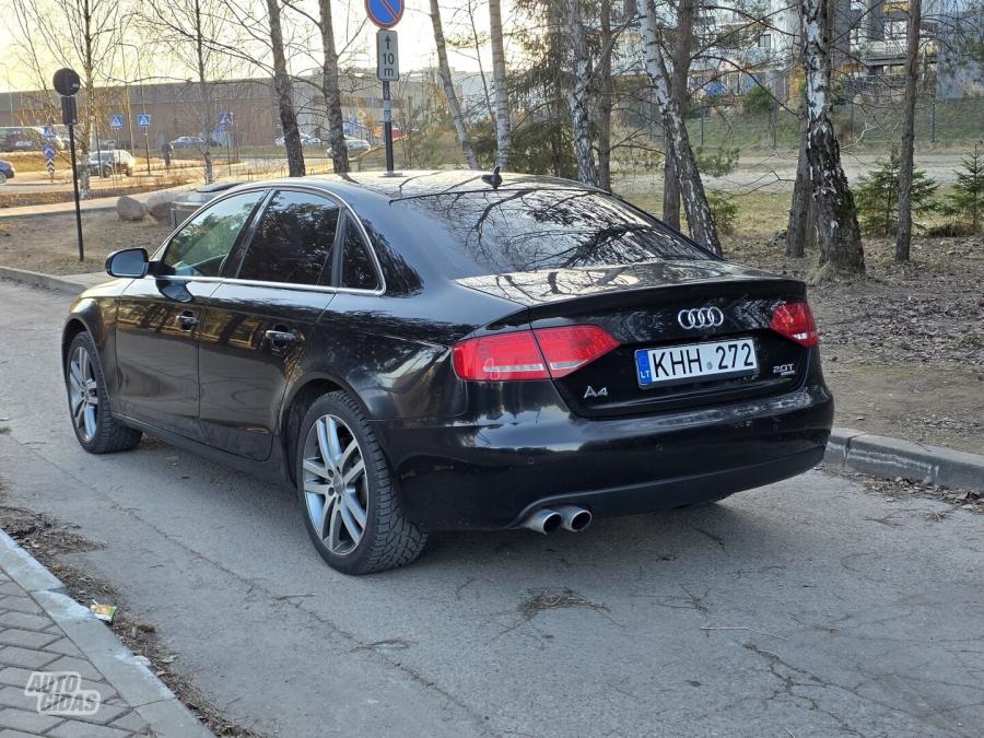 Black Audi A4 2011 in Vilnius, with an engine capacity of 2.00 L and mileage of 175 thousand km for 6450 €, photo 8 on AUTOMOTO.COM.LV