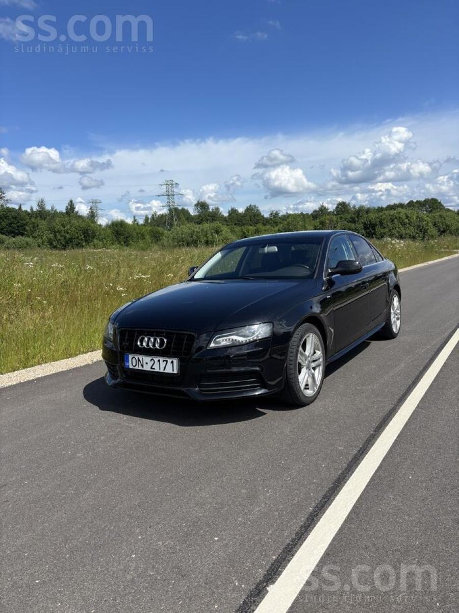Melns Audi A4 2011 Gulbene, ar dzinēja tilpumu 2.00 L un nobraukumu 290 tūkst. km par 5990 €, foto 1 vietnē AUTOMOTO.COM.LV
