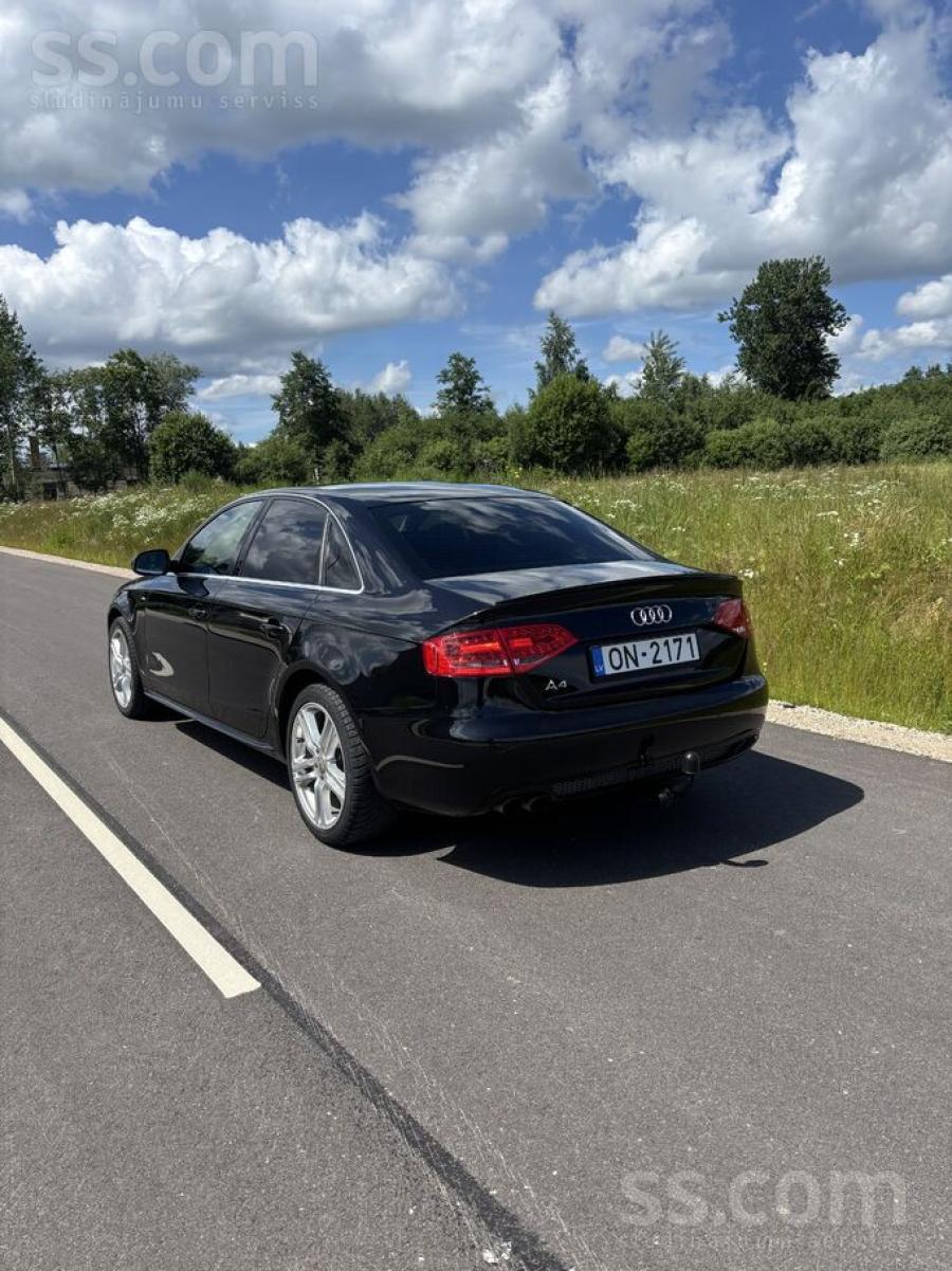 Melns Audi A4 2011 Gulbene, ar dzinēja tilpumu 2.00 L un nobraukumu 290 tūkst. km par 5990 €, foto 5 vietnē AUTOMOTO.COM.LV