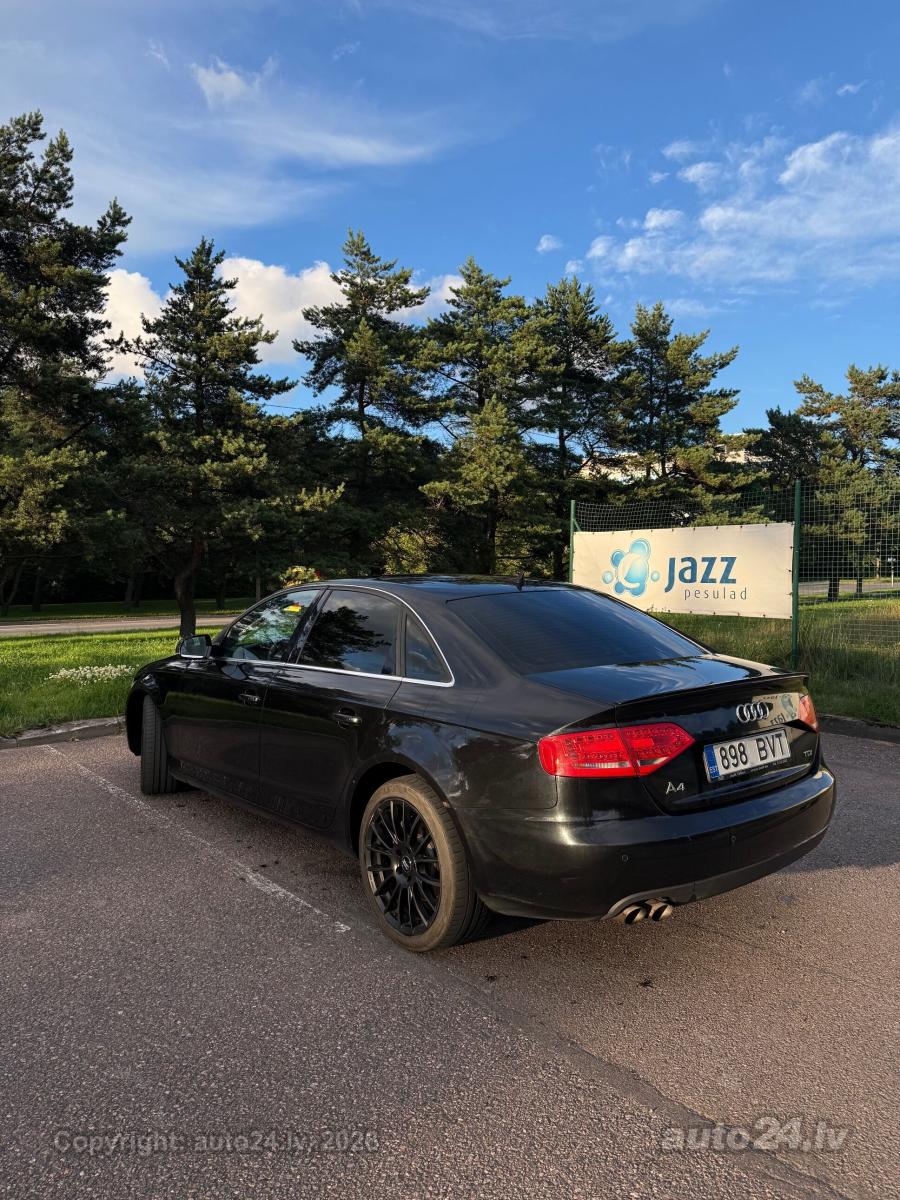 Black Audi A4 2011 in Tallinn, with an engine capacity of 2.00 L and mileage of 322 thousand km for 6200 €, photo 4 on AUTOMOTO.COM.LV