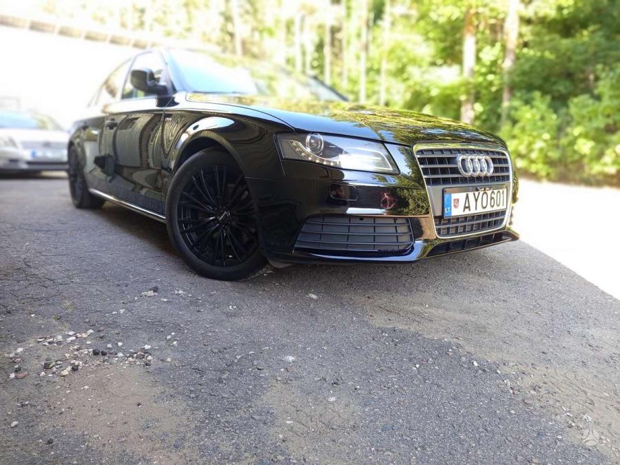 Black Audi A4 2011 in Vilnius, with an engine capacity of 1.97 L and mileage of 299 thousand km for 6300 €, photo 1 on AUTOMOTO.COM.LV