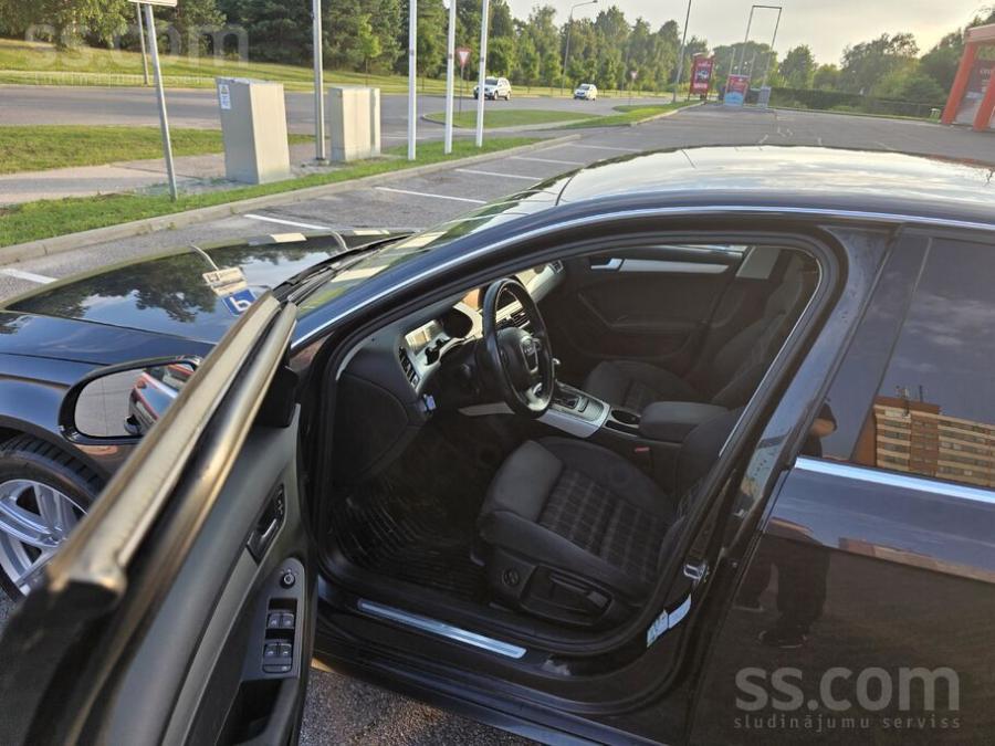 Black Audi A4 2011 in Daugavpils, with an engine capacity of 2.00 L and mileage of 264 thousand km for 7500 €, photo 13 on AUTOMOTO.COM.LV