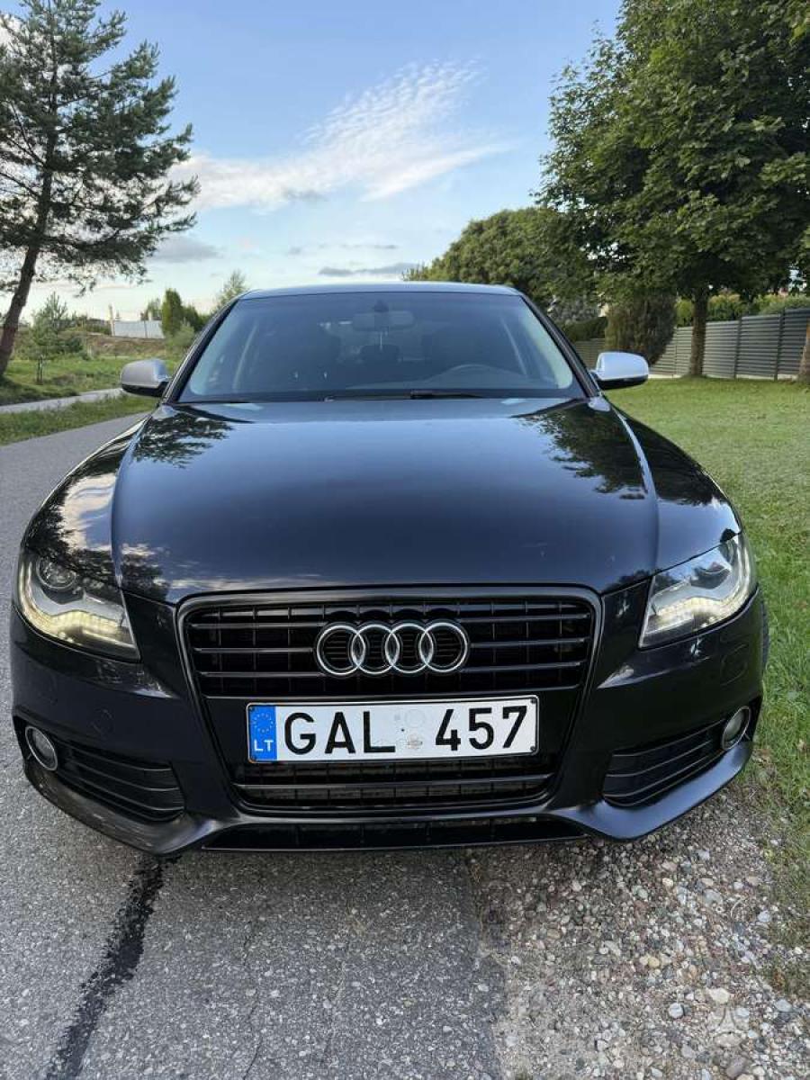 Black Audi A4 2011 in Vilnius, with an engine capacity of 1.97 L and mileage of 267 thousand km for 5950 €, photo 8 on AUTOMOTO.COM.LV