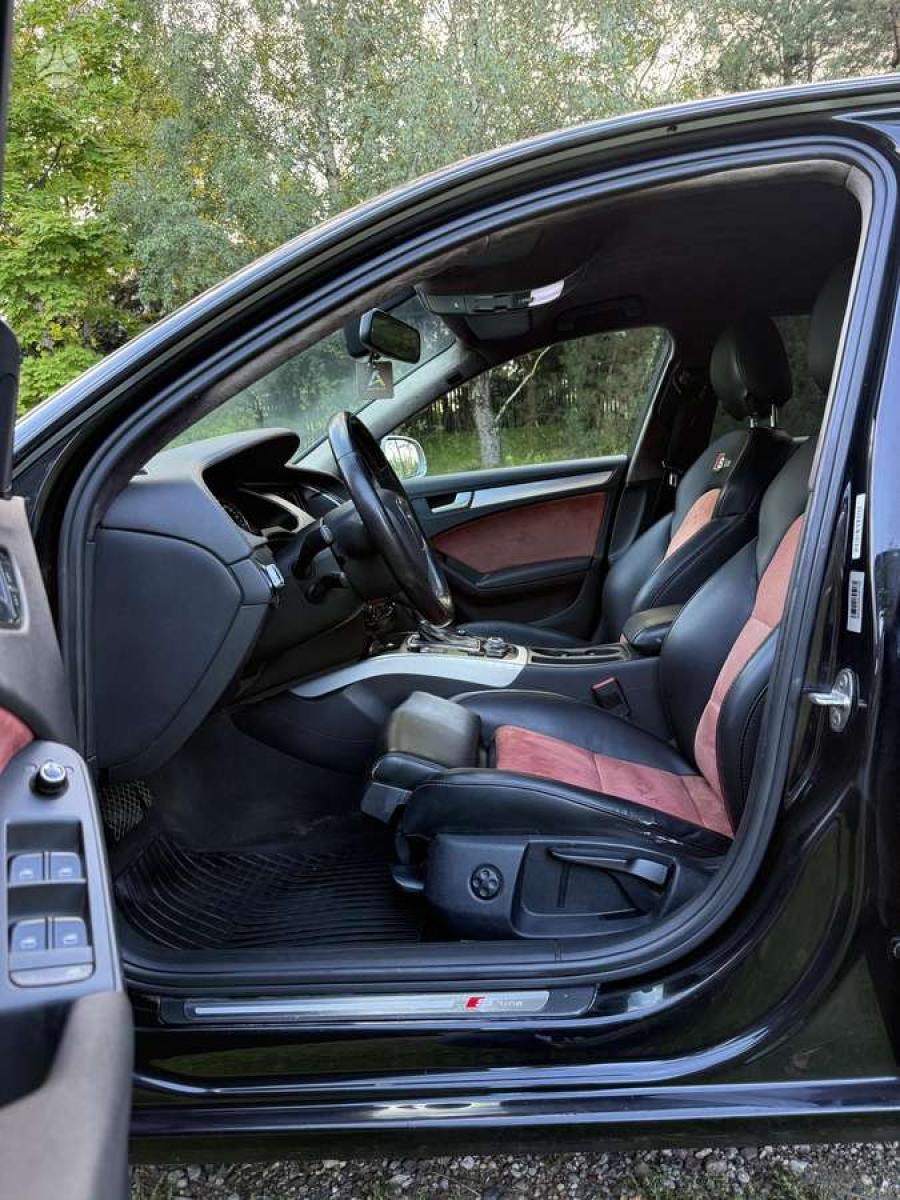 Black Audi A4 2011 in Vilnius, with an engine capacity of 1.97 L and mileage of 267 thousand km for 5950 €, photo 14 on AUTOMOTO.COM.LV