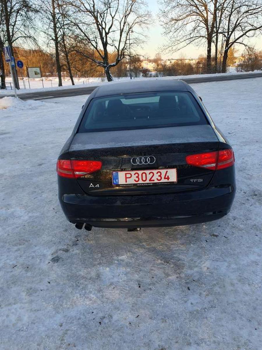 Black Audi A4 2012 in Rokiskis, with an engine capacity of 1.80 L and mileage of 148 thousand km for 7200 €, photo 5 on AUTOMOTO.COM.LV