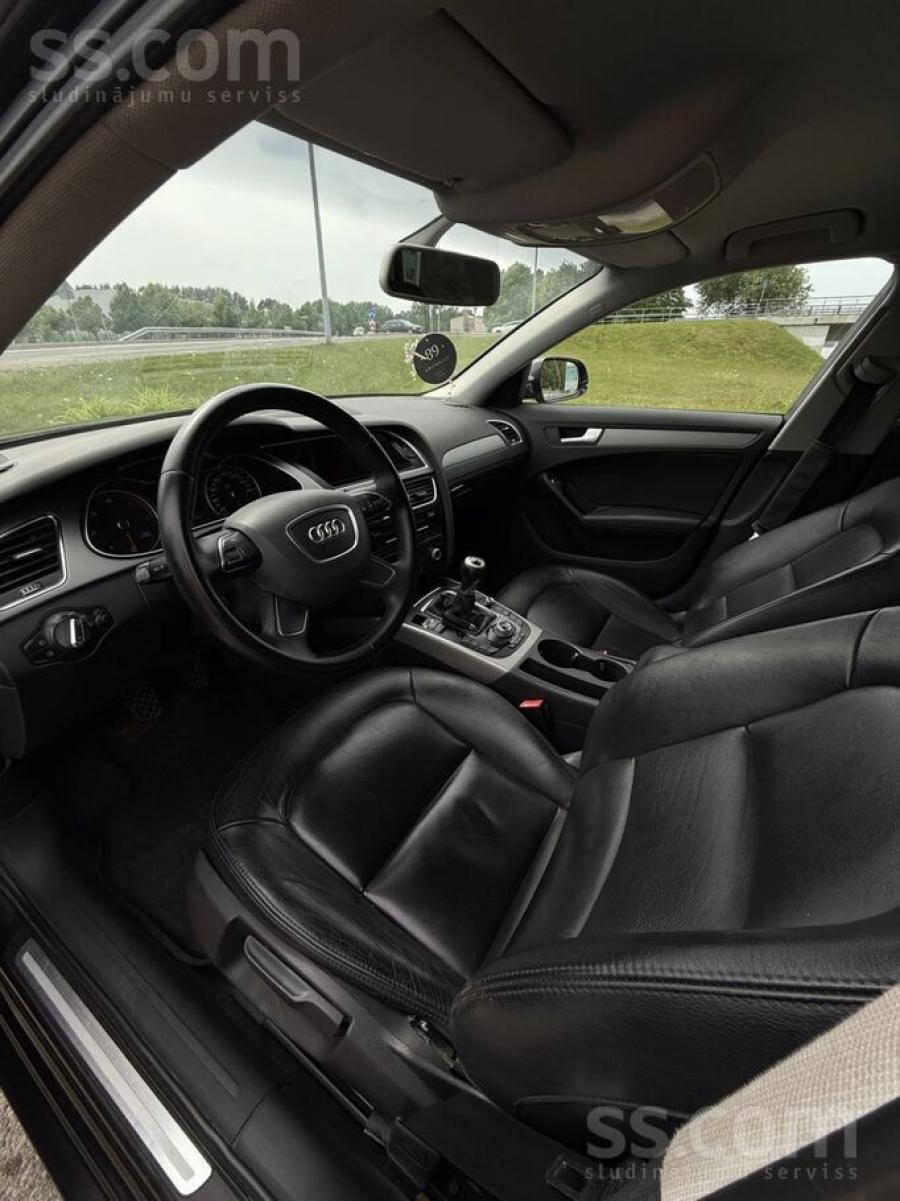 Black Audi A4 2012 in Riga, with an engine capacity of 2.00 L and mileage of 250 thousand km for 7300 €, photo 6 on AUTOMOTO.COM.LV