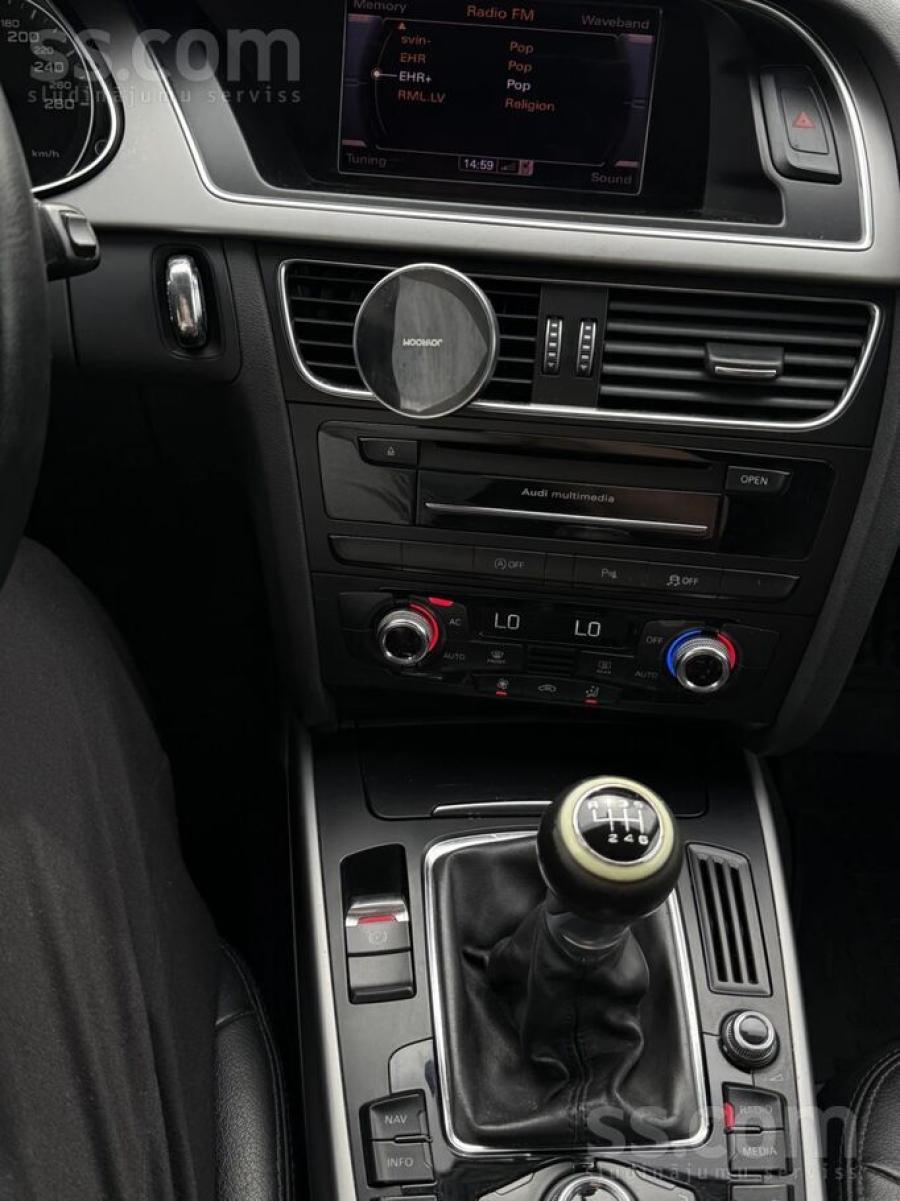 Black Audi A4 2012 in Riga, with an engine capacity of 2.00 L and mileage of 250 thousand km for 7300 €, photo 7 on AUTOMOTO.COM.LV