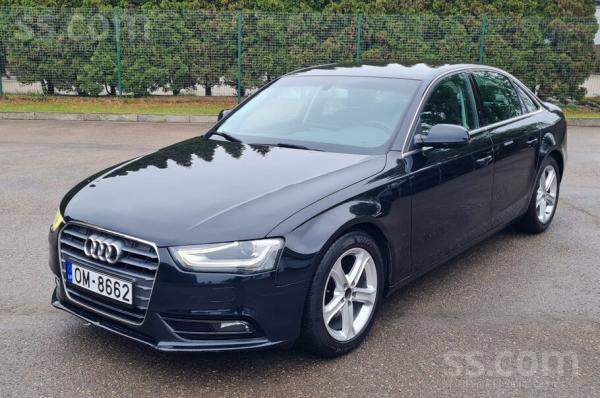 Black Audi A4 2012 in Jelgava, with an engine capacity of 2.00 L and mileage of 0 thousand km for 8190 €, photo 4 on AUTOMOTO.COM.LV