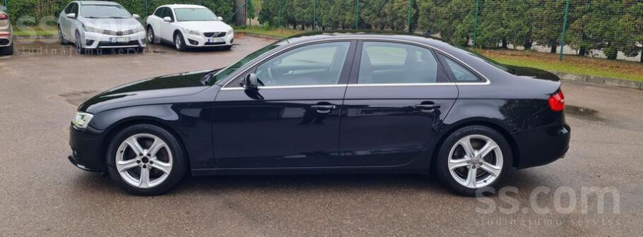 Black Audi A4 2012 in Jelgava, with an engine capacity of 2.00 L and mileage of 0 thousand km for 8190 €, photo 6 on AUTOMOTO.COM.LV