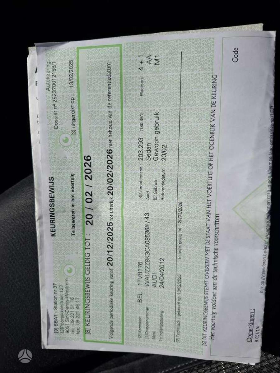 Melns Audi A4 2012 Kauņa, ar dzinēja tilpumu 1.97 L un nobraukumu 220 tūkst. km par 6400 €, foto 21 vietnē AUTOMOTO.COM.LV