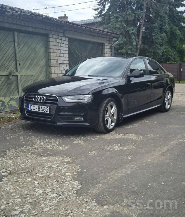 Black Audi A4 2012 in Riga, with an engine capacity of 1.80 L and mileage of 246 thousand km for 3900 €, photo 1 on AUTOMOTO.COM.LV