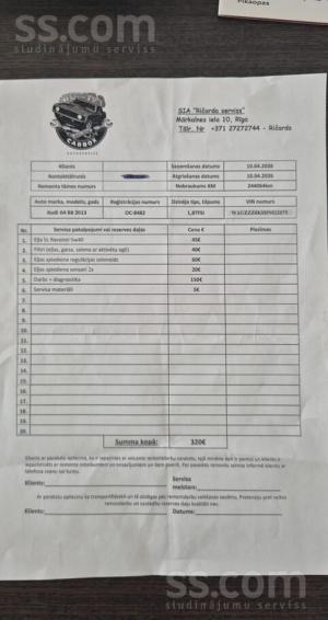 Черный Ауди А4 2012 в Рига, объемом двигателя 1.80 л и пробегом 246 тыс. км за 3900 €, фото 23 на AUTOMOTO.COM.LV