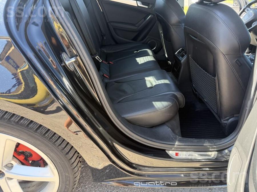 Black Audi A4 2012 in Talsi, with an engine capacity of 2.00 L and mileage of 188 thousand km for 10800 €, photo 8 on AUTOMOTO.COM.LV