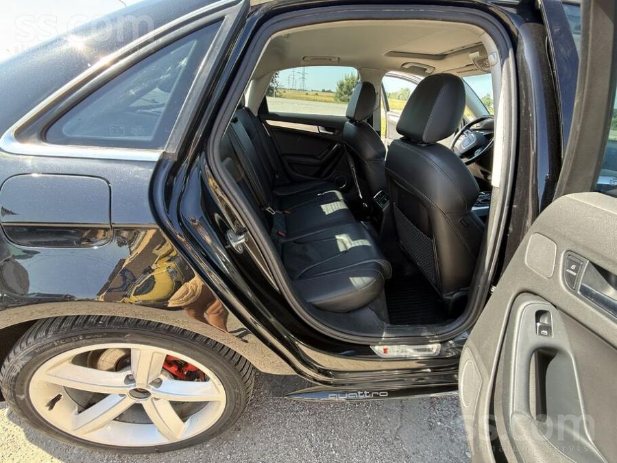 Black Audi A4 2012 in Talsi, with an engine capacity of 2.00 L and mileage of 188 thousand km for 10800 €, photo 10 on AUTOMOTO.COM.LV