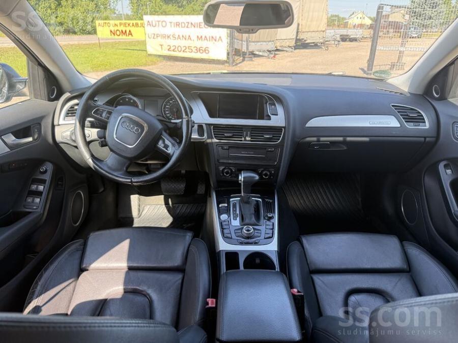 Black Audi A4 2012 in Talsi, with an engine capacity of 2.00 L and mileage of 188 thousand km for 10800 €, photo 13 on AUTOMOTO.COM.LV