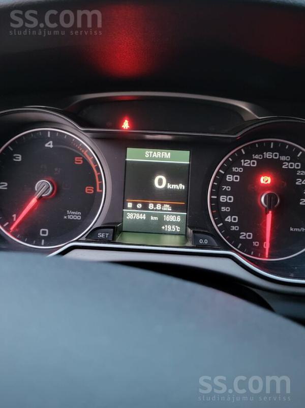 Black Audi A4 2012 in Gulbene, with an engine capacity of 2.00 L and mileage of 388 thousand km for 4900 €, photo 6 on AUTOMOTO.COM.LV