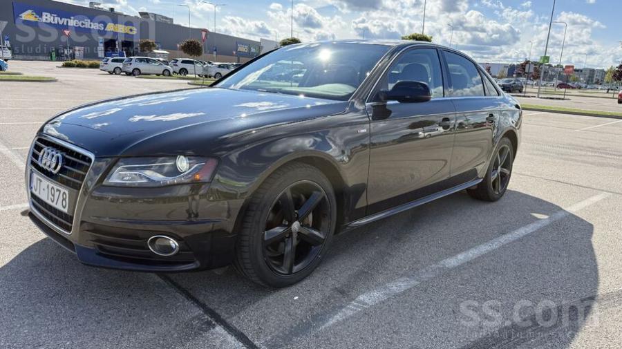 Melns Audi A4 2012 Rīga, ar dzinēja tilpumu 2.00 L un nobraukumu 250 tūkst. km par 4500 €, foto 1 vietnē AUTOMOTO.COM.LV
