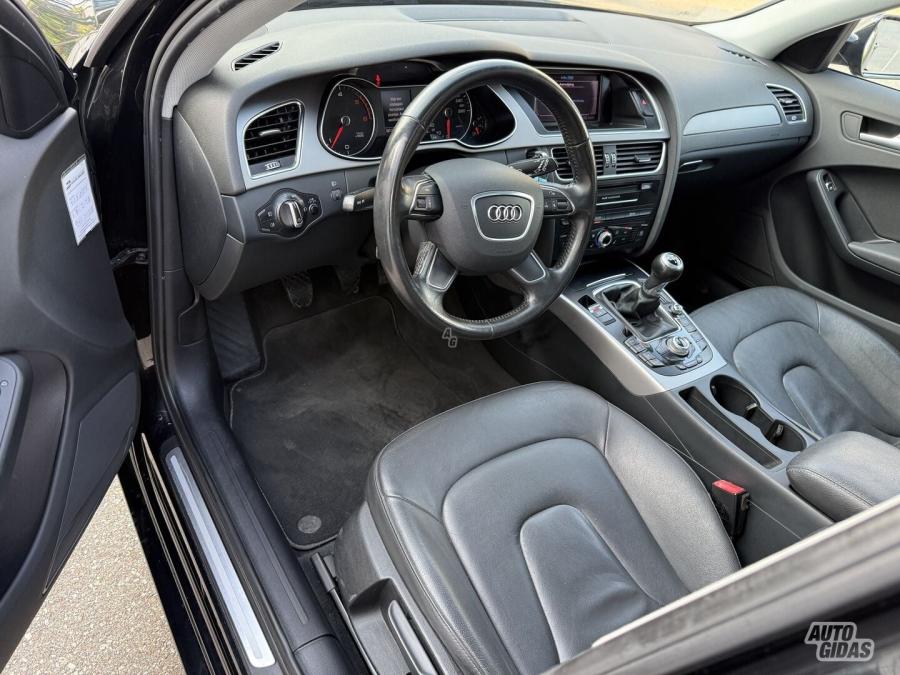 Black Audi A4 2013 in Ukmerge, with an engine capacity of 2.00 L and mileage of 380 thousand km for 5750 €, photo 13 on AUTOMOTO.COM.LV