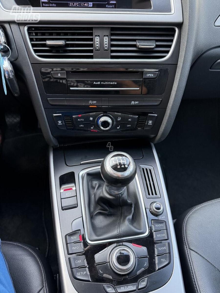 Black Audi A4 2013 in Ukmerge, with an engine capacity of 2.00 L and mileage of 380 thousand km for 5750 €, photo 14 on AUTOMOTO.COM.LV