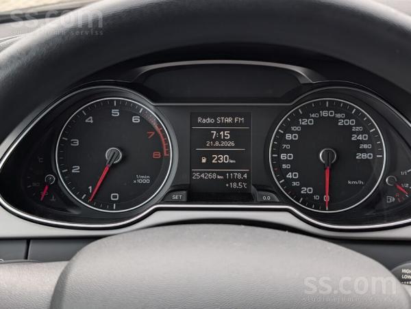 Melns Audi A4 2013 Liepāja, ar dzinēja tilpumu 1.80 L un nobraukumu 254 tūkst. km par 7900 €, foto 11 vietnē AUTOMOTO.COM.LV