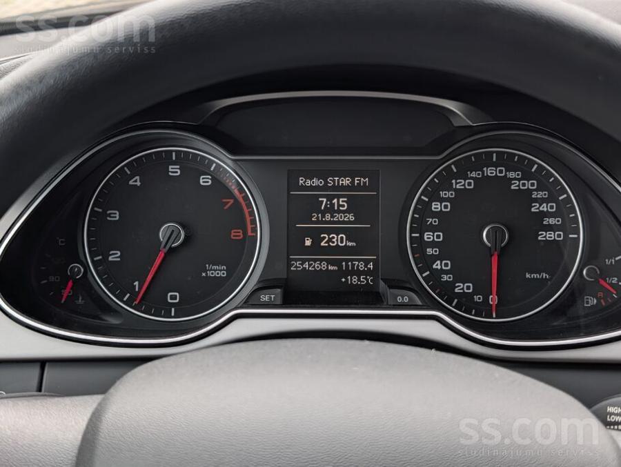 Melns Audi A4 2013 Liepāja, ar dzinēja tilpumu 1.80 L un nobraukumu 254 tūkst. km par 7900 €, foto 11 vietnē AUTOMOTO.COM.LV