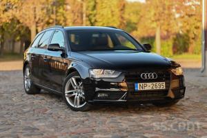 Melns Audi A4 2013 Rīga, ar dzinēja tilpumu 2.00 L un nobraukumu 279 tūkst. km par 9000 €, foto  vietnē AUTOMOTO.COM.LV