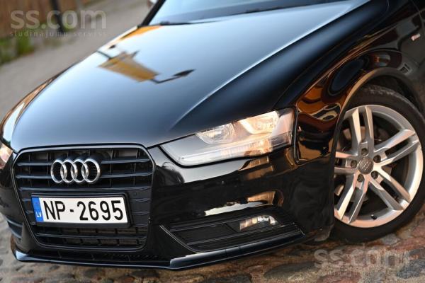 Melns Audi A4 2013 Rīga, ar dzinēja tilpumu 2.00 L un nobraukumu 279 tūkst. km par 9000 €, foto 4 vietnē AUTOMOTO.COM.LV