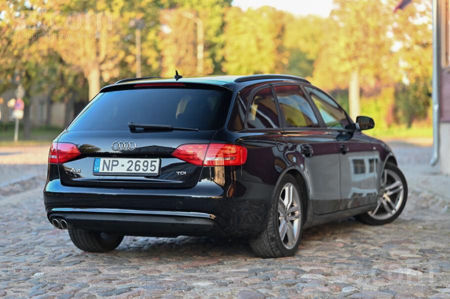 Melns Audi A4 2013 Rīga, ar dzinēja tilpumu 2.00 L un nobraukumu 279 tūkst. km par 9000 €, foto 10 vietnē AUTOMOTO.COM.LV