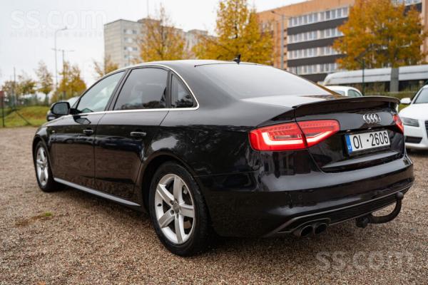 Black Audi A4 2014 in Liepaja, with an engine capacity of 1.80 L and mileage of 279 thousand km for 8900 €, photo 3 on AUTOMOTO.COM.LV