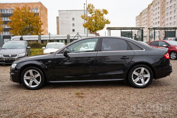 Black Audi A4 2014 in Liepaja, with an engine capacity of 1.80 L and mileage of 279 thousand km for 8900 €, photo 5 on AUTOMOTO.COM.LV