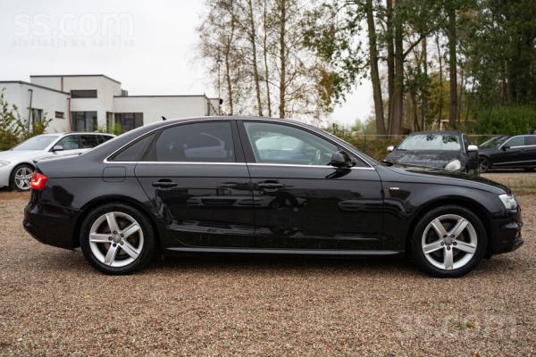 Black Audi A4 2014 in Liepaja, with an engine capacity of 1.80 L and mileage of 279 thousand km for 8900 €, photo 7 on AUTOMOTO.COM.LV
