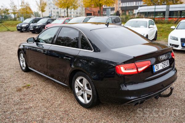 Black Audi A4 2014 in Liepaja, with an engine capacity of 1.80 L and mileage of 279 thousand km for 8900 €, photo 4 on AUTOMOTO.COM.LV