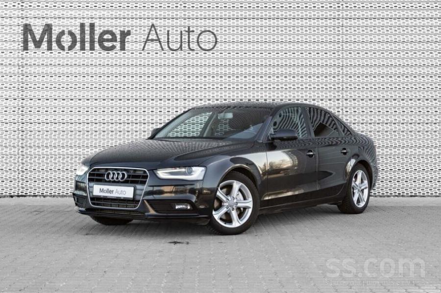 Black Audi A4 2014 in Riga, with an engine capacity of 3.00 L and mileage of 382 thousand km for 9550 €, photo 1 on AUTOMOTO.COM.LV
