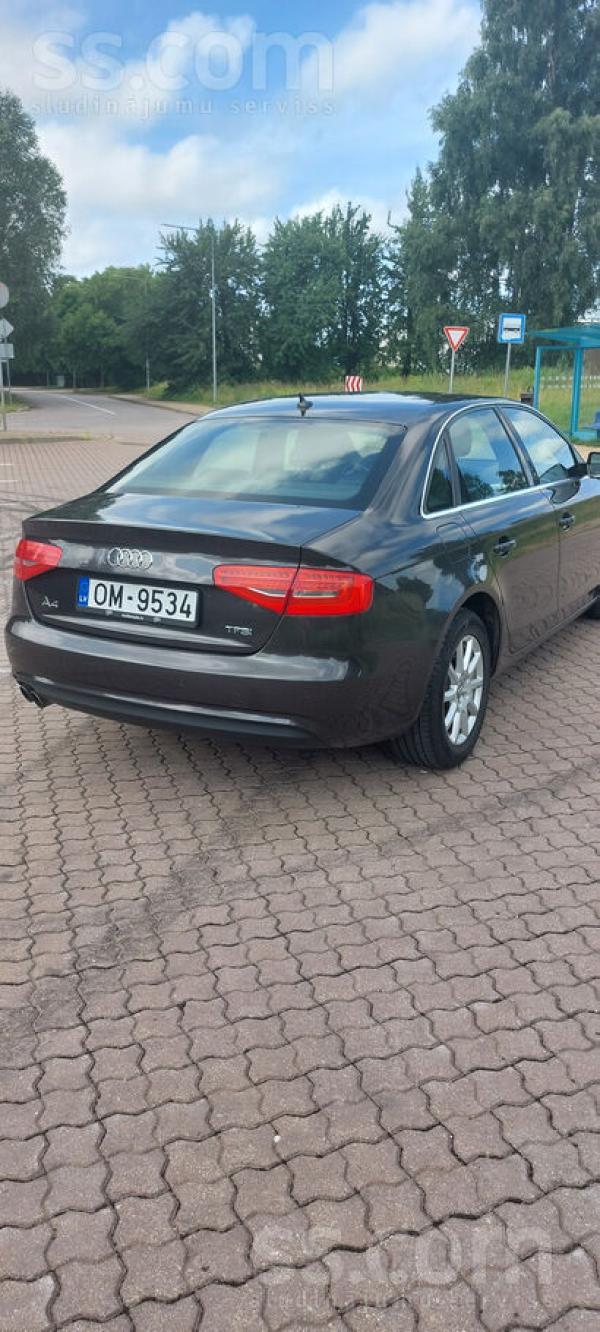 Black Audi A4 2014 in Ventspils, with an engine capacity of 1.80 L and mileage of 150 thousand km for 8600 €, photo 4 on AUTOMOTO.COM.LV