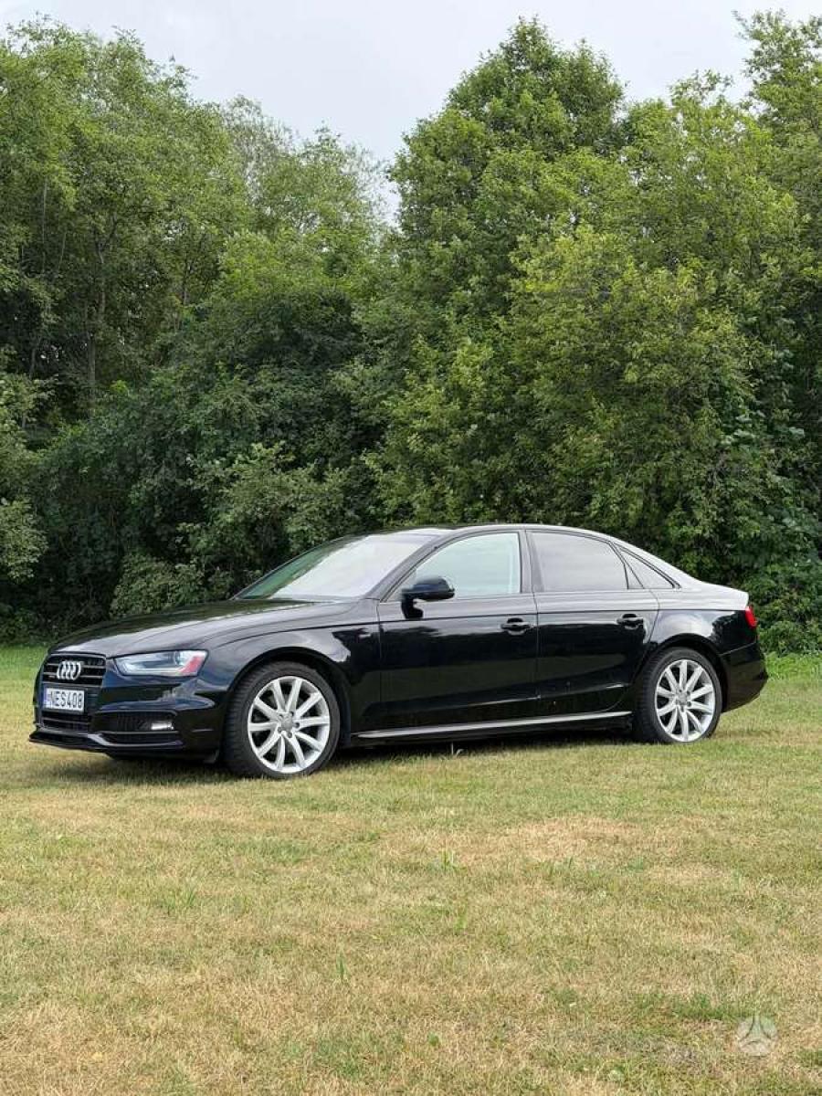 Black Audi A4 2014 in Vilnius, with an engine capacity of 1.98 L and mileage of 224 thousand km for 9200 €, photo 4 on AUTOMOTO.COM.LV