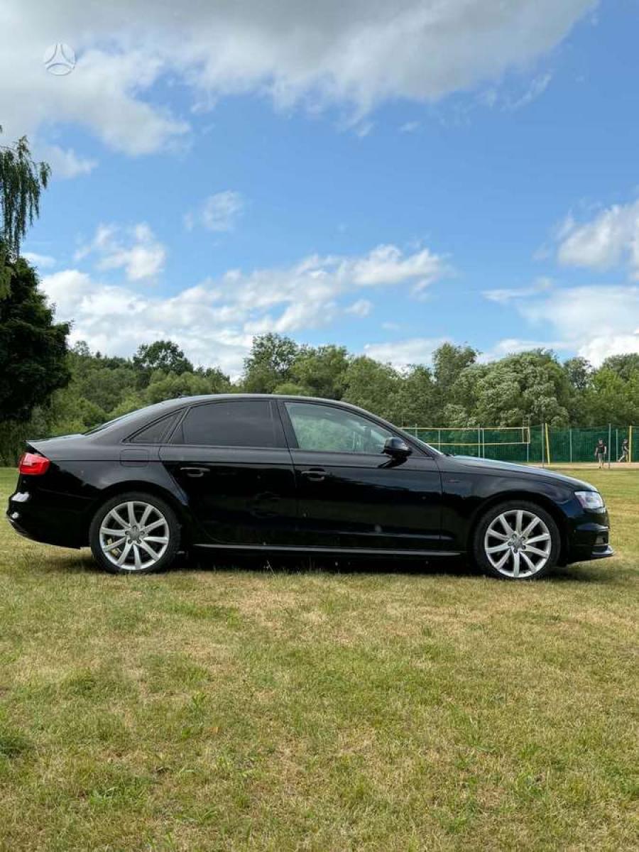 Black Audi A4 2014 in Vilnius, with an engine capacity of 1.98 L and mileage of 224 thousand km for 9200 €, photo 9 on AUTOMOTO.COM.LV