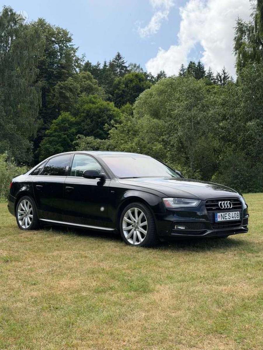 Black Audi A4 2014 in Vilnius, with an engine capacity of 1.98 L and mileage of 224 thousand km for 9200 €, photo 10 on AUTOMOTO.COM.LV