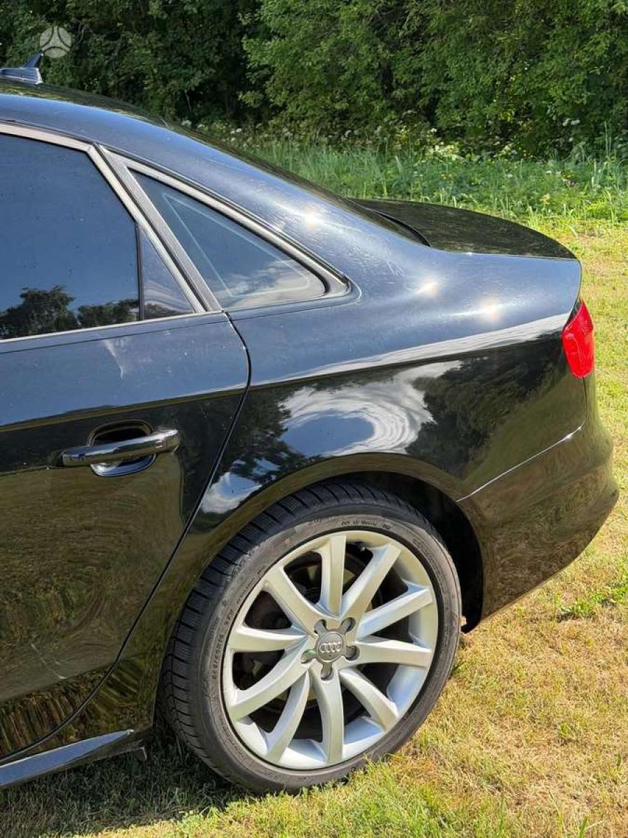 Black Audi A4 2014 in Vilnius, with an engine capacity of 1.98 L and mileage of 224 thousand km for 9200 €, photo 14 on AUTOMOTO.COM.LV
