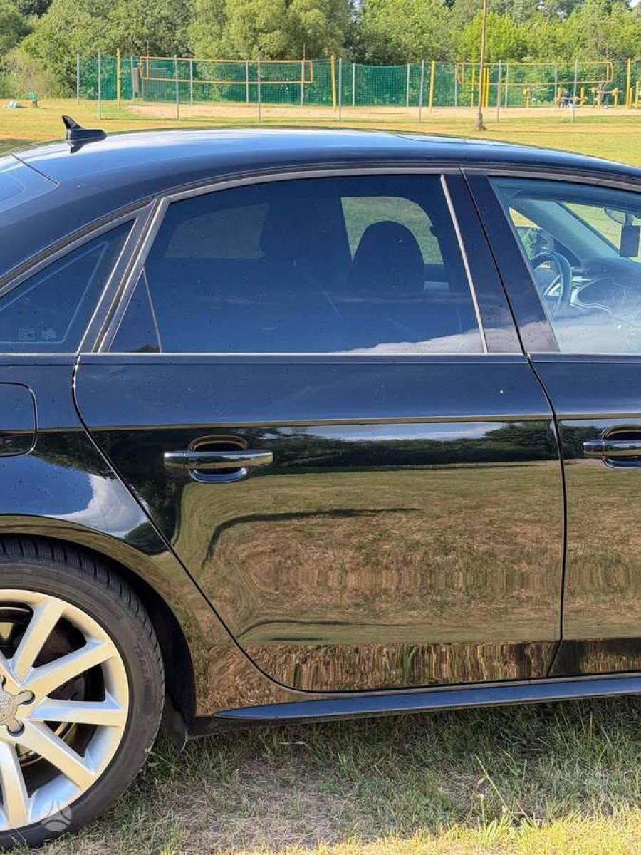Black Audi A4 2014 in Vilnius, with an engine capacity of 1.98 L and mileage of 224 thousand km for 9200 €, photo 17 on AUTOMOTO.COM.LV