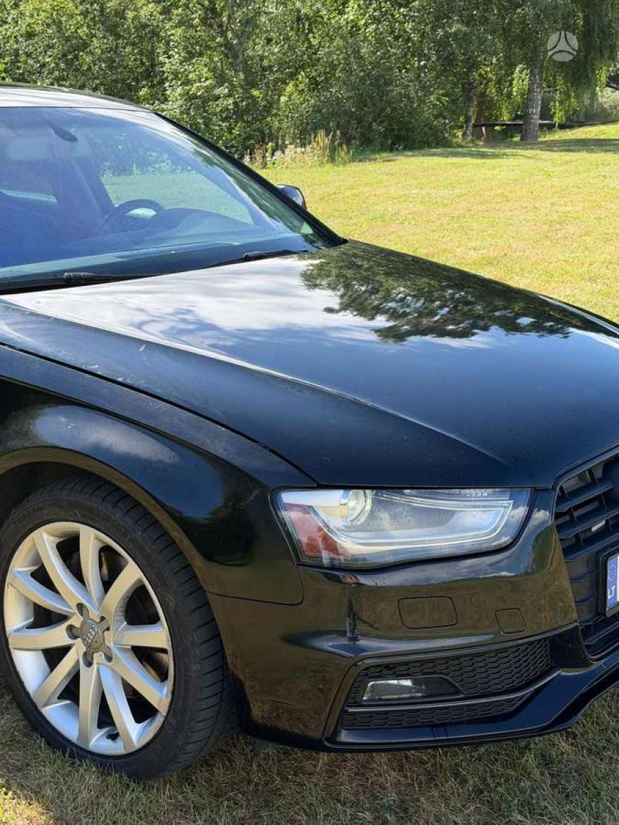 Black Audi A4 2014 in Vilnius, with an engine capacity of 1.98 L and mileage of 224 thousand km for 9200 €, photo 18 on AUTOMOTO.COM.LV