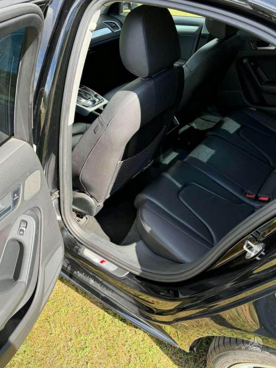 Black Audi A4 2014 in Vilnius, with an engine capacity of 1.98 L and mileage of 224 thousand km for 9200 €, photo 27 on AUTOMOTO.COM.LV