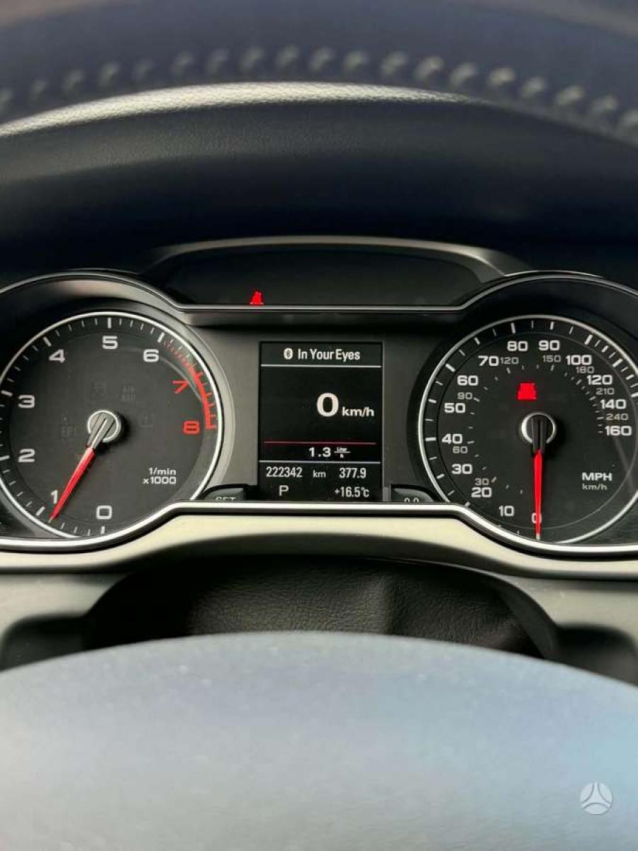 Black Audi A4 2014 in Vilnius, with an engine capacity of 1.98 L and mileage of 224 thousand km for 9200 €, photo 33 on AUTOMOTO.COM.LV