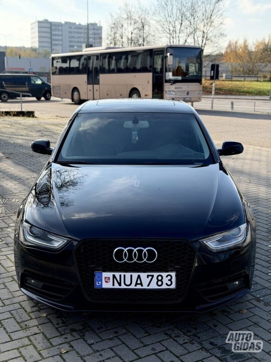 Black Audi A4 2014 in Vilnius, with an engine capacity of 2.00 L and mileage of 206 thousand km for 7700 €, photo 4 on AUTOMOTO.COM.LV