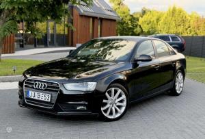 Black Audi A4 2014 in Vilnius, with an engine capacity of 2.00 L and mileage of 217 thousand km for 5900 €, photo  on AUTOMOTO.COM.LV